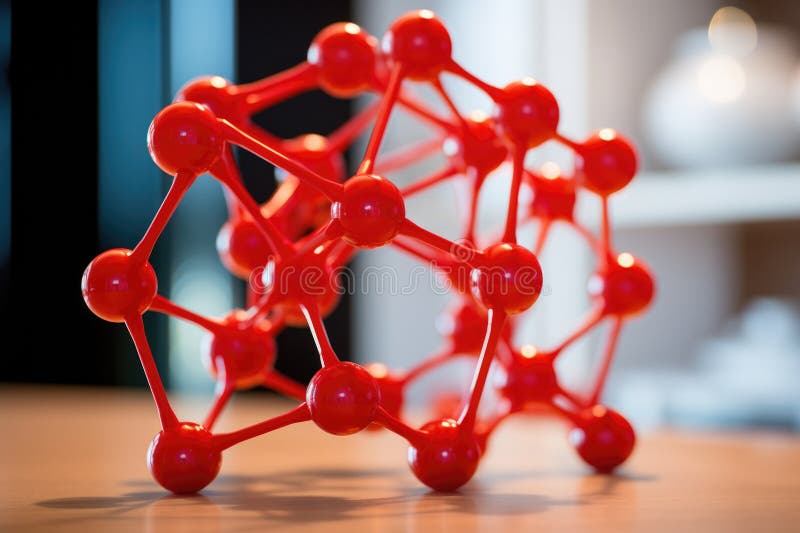 A 3d Cosmetic Molecule Structure Sitting on a Pile of Scientific ...