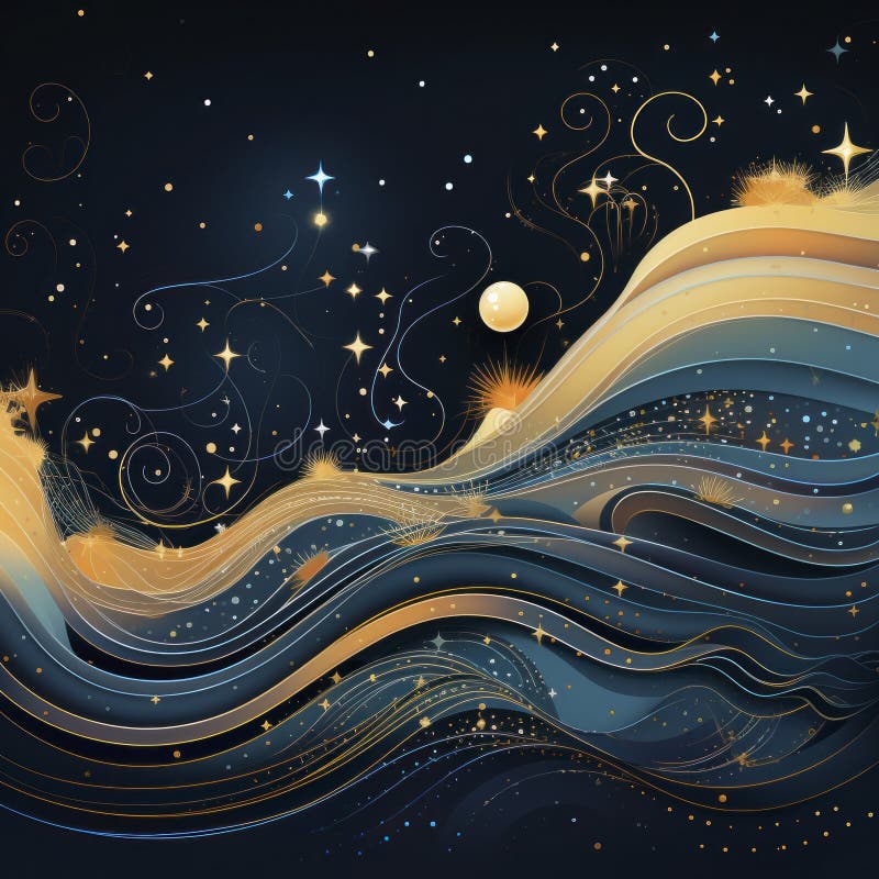 3d Cosmic Background with Flowing Starry Sky, Subtle Color Gradient ...