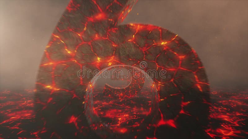 3D Countdown. Number Fly Over Lava Stock Video - Video of design ...