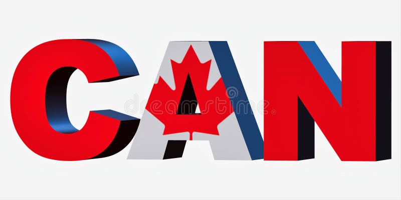 3d Country Short Code Letters - Canada Stock Illustration ...