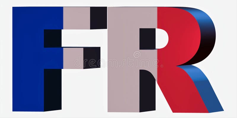 3d Country Short Code Letters - France Stock Illustration ...