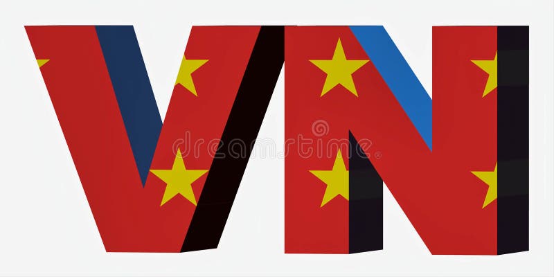 3d Country Short Code Letters - Vietnam Stock Illustration ...
