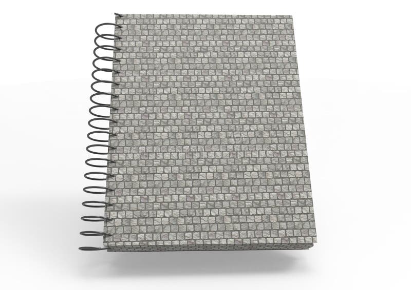 3D cover notebook stock illustration. Illustration of concept - 92895543