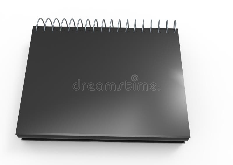 3D cover notebook stock illustration. Illustration of office - 92895660