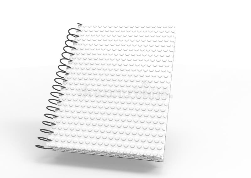 3D cover notebook stock illustration. Illustration of notepaper - 92895894