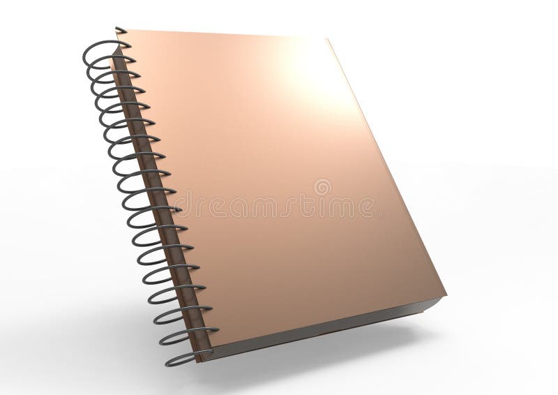 3D cover notebook stock illustration. Illustration of organizer - 92896189