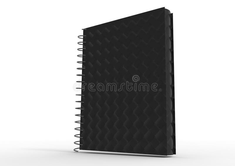 3D cover notebook stock illustration. Illustration of blank - 92896439