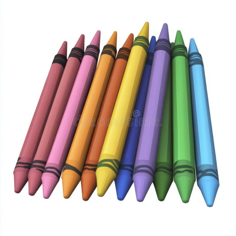 3D Crayons Model Engage in Play and Create Stunning Drawings. 3D ...