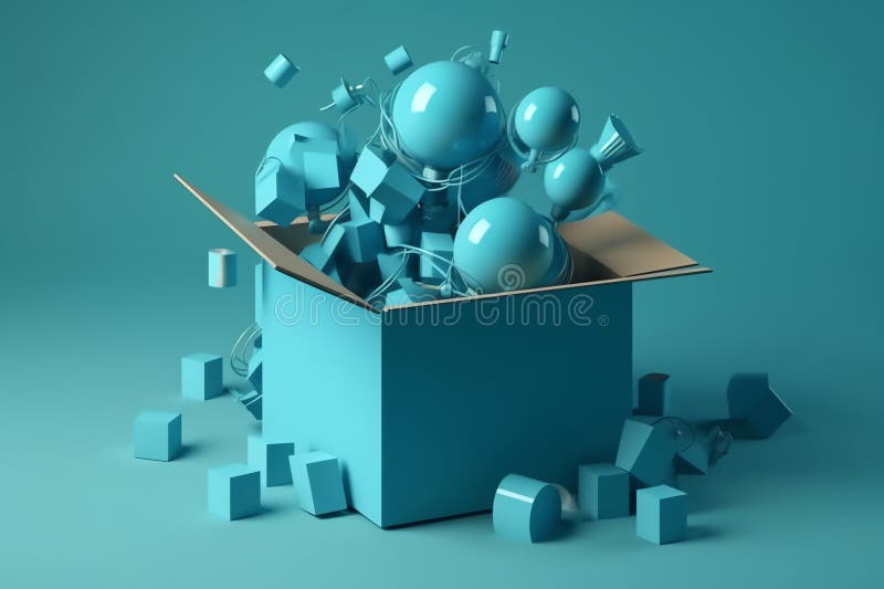 3D Creative Box, Think Outside the Box, Create Ideas and Solutions ...