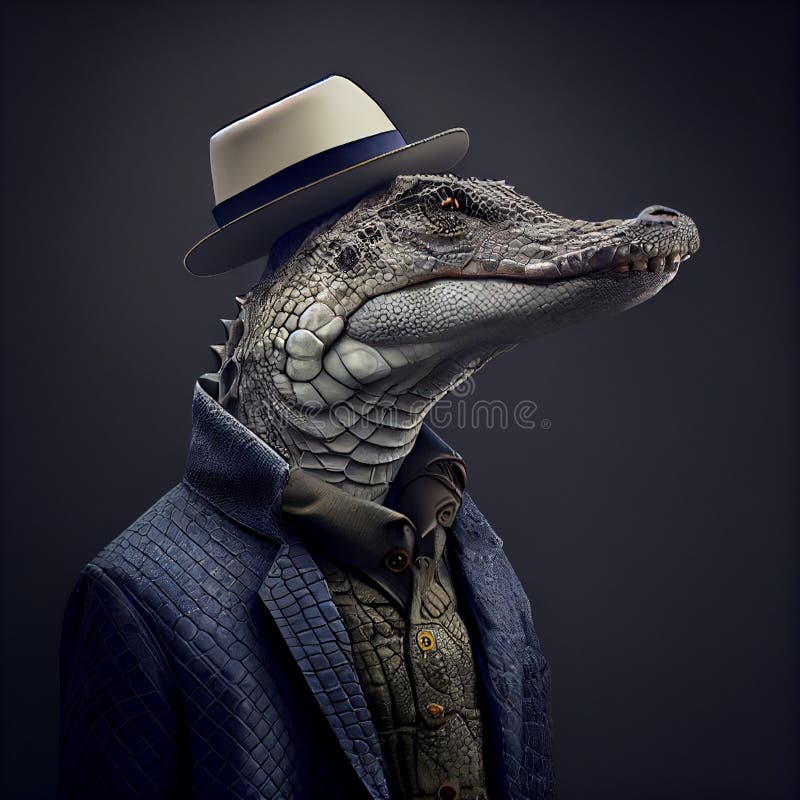 Crocodile Avatar for Web Account or Games Online Stock Illustration ...