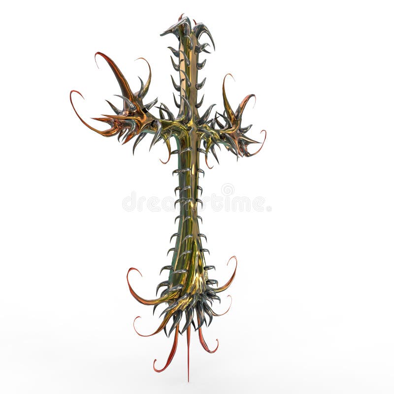 3d cross stock illustration. Illustration of christian - 49506873