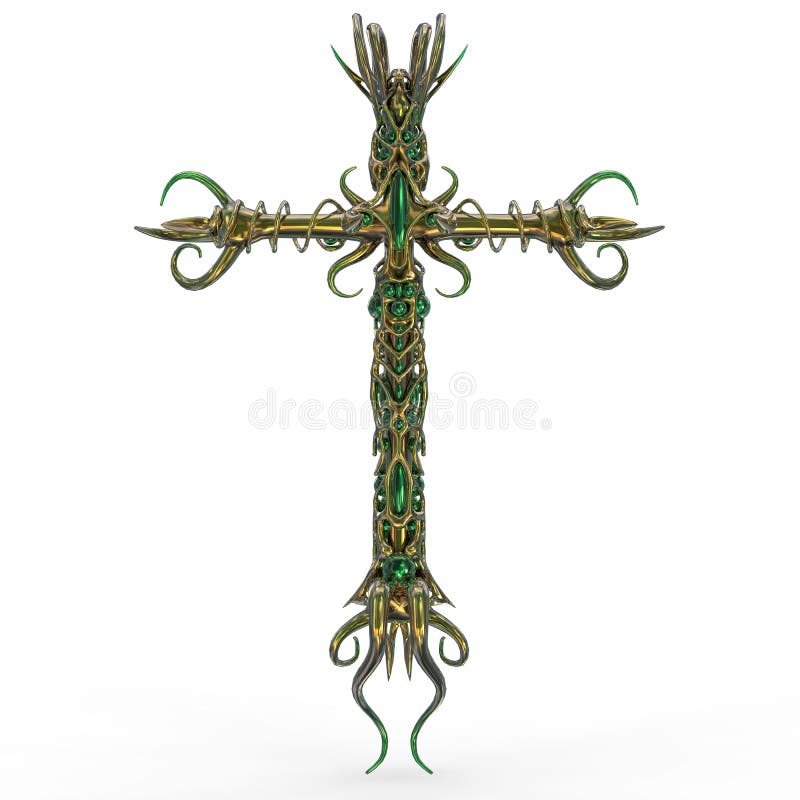 3d cross stock illustration. Illustration of christian - 49507670