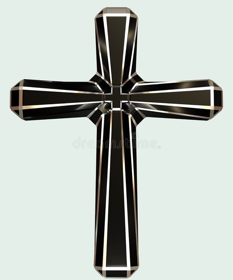 3d cross stock illustration. Illustration of christian - 52676215