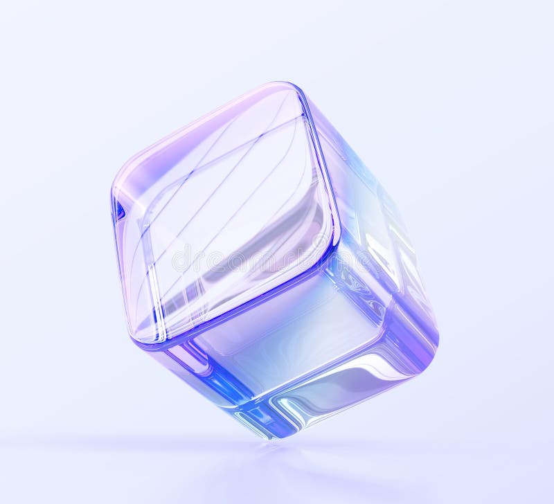 3d Glass Hologram Circle Speech Bubble Render Icon. Holographic Gradient Crystal Communication ...