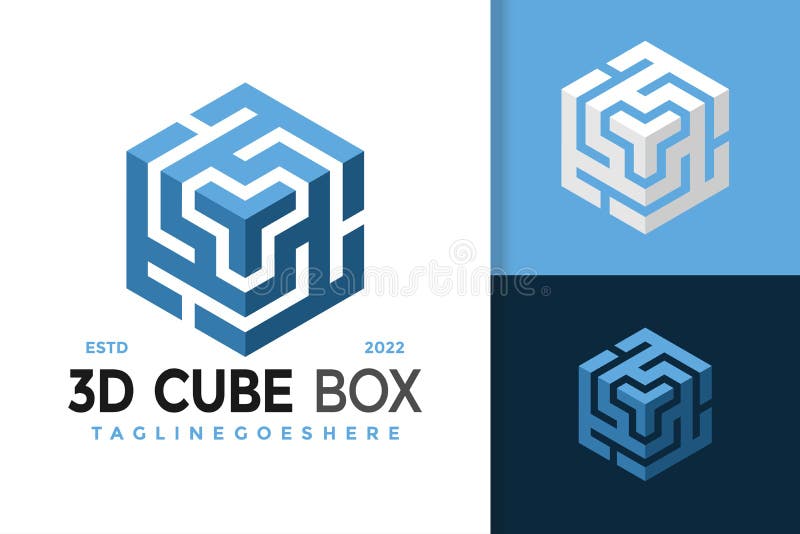 3D Cube Box Logo Design, Brand Identity Logos Vector, Modern Logo, Logo ...