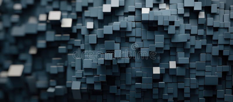 3D Cube Display of Depth & Texture Stock Image - Image of shadow ...