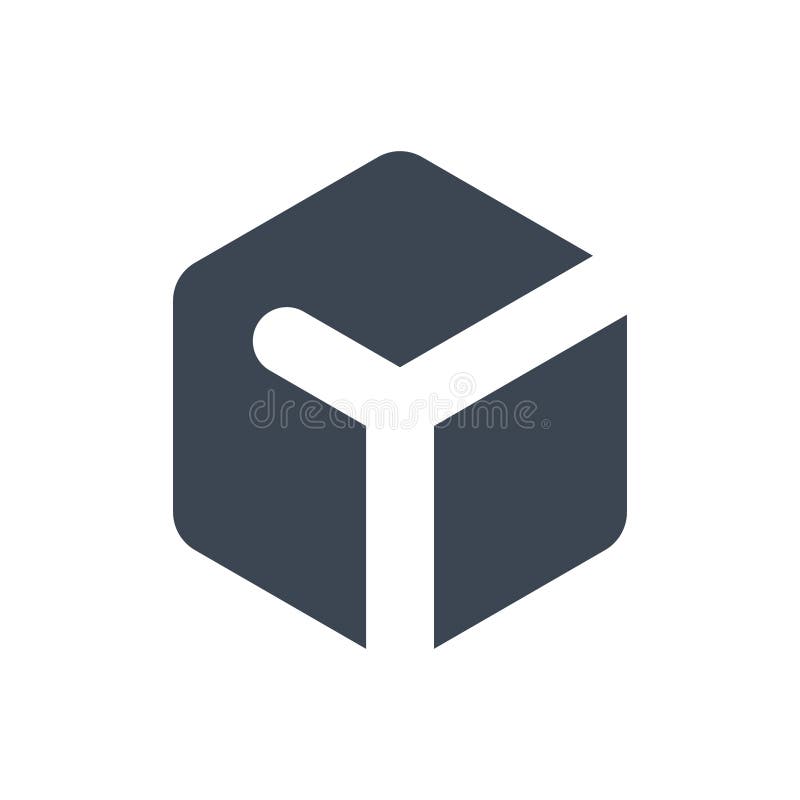 3d cube icon stock vector. Illustration of icon, right - 223751747