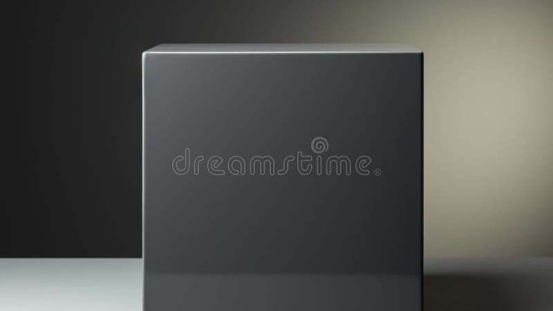 3D Cube Made of Ceramic Material, Close-up, Quiet Shade - Calm Dark ...