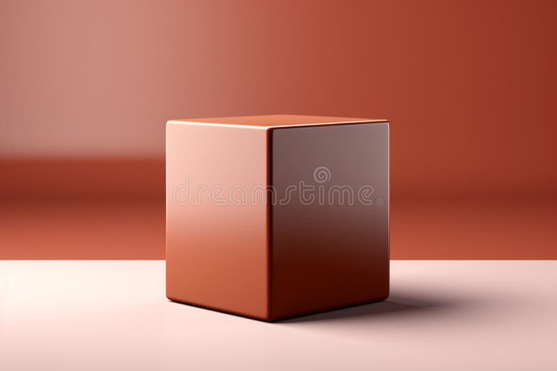3D Cube Made of Matte Ceramic Material, Chutney Color - Rich, Warm and ...
