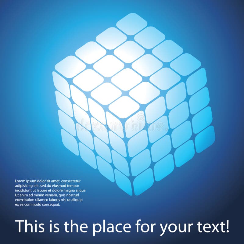 3D Cube Puzzle Box Vector Background Stock Vector - Illustration of ...