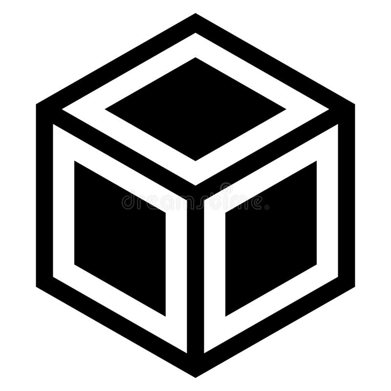 3d Cube Rotation View Icon Cube Rotation Thin Line Icon Cube 360 Degrees Rotate Vector