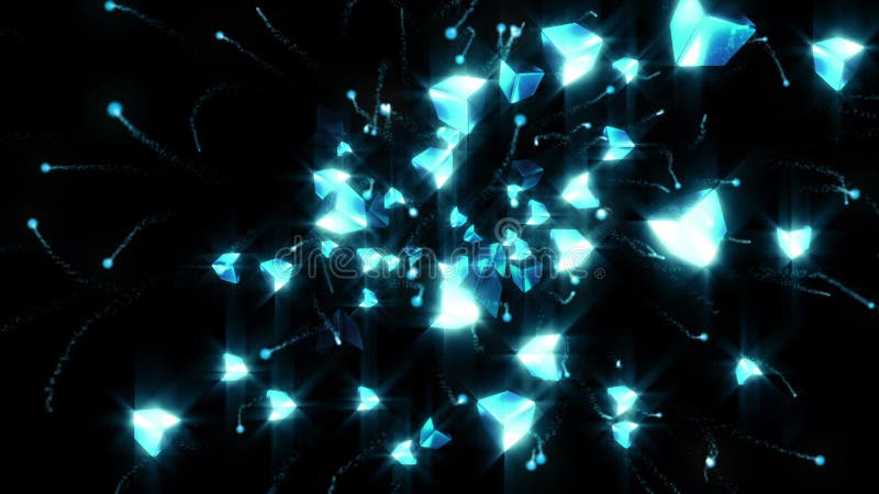 3d Cube Shockwave Explosion Particle Flash Effect Stock Video - Video ...