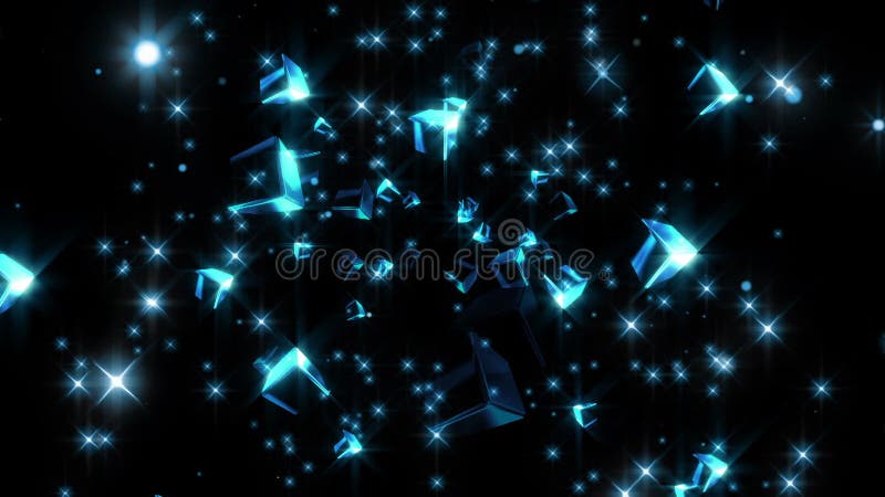 3d Cube Shockwave Explosion Particle Flash Effect Stock Video - Video ...