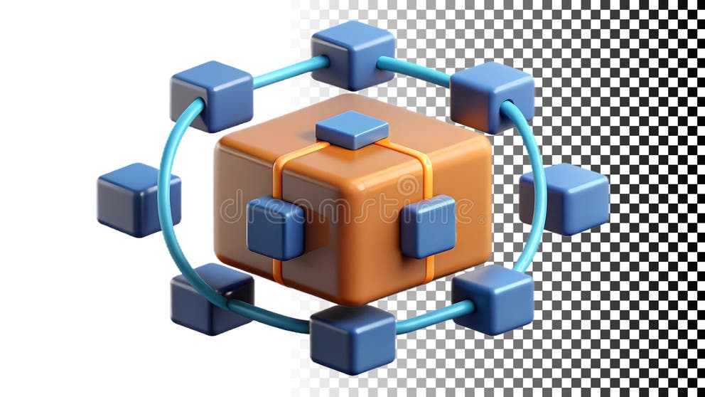 3D Cube Structure Icon, Representing Complex Systems and Data ...