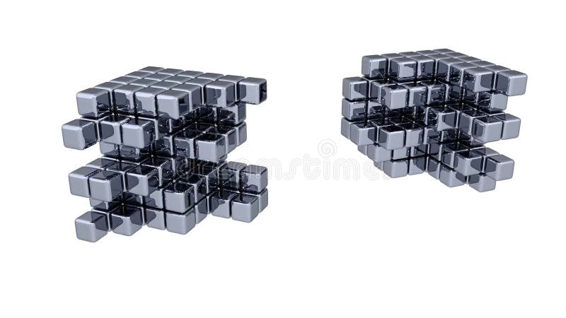 3D Cubes - Assembly stock video. Video of assembling - 43044727