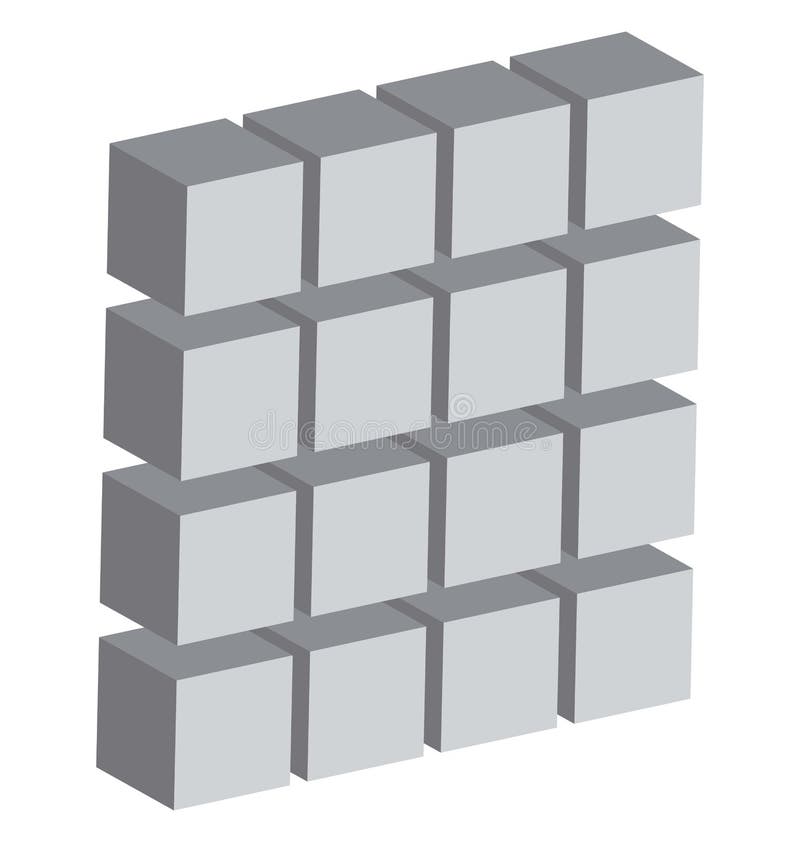 Molecule Cube Shape Cube Molecule Color Isolated Vector Icon That Can