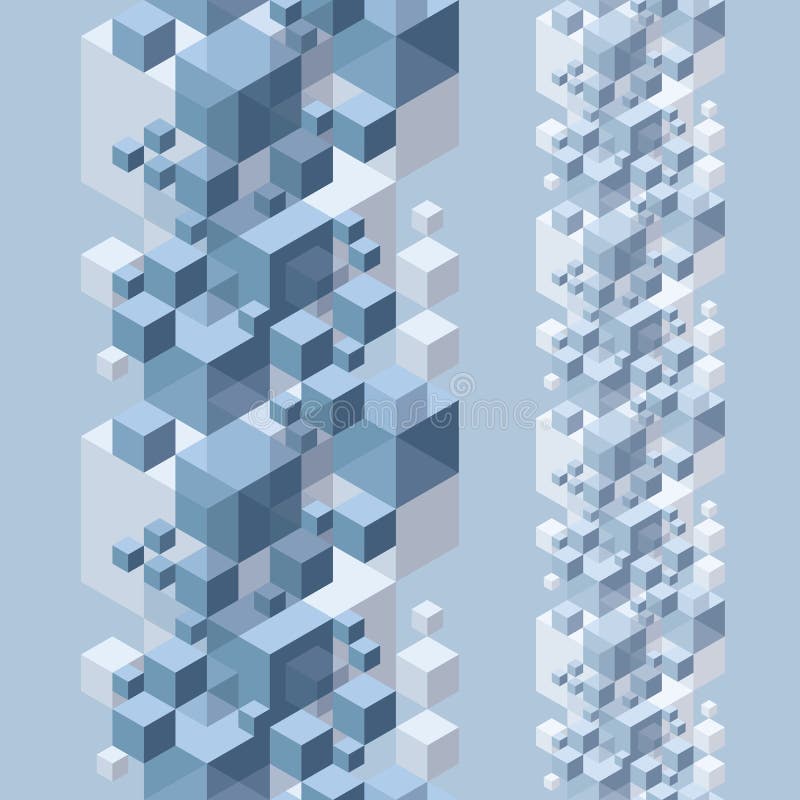 3d Cubes Seamless Background. Stock Vector - Illustration of style ...