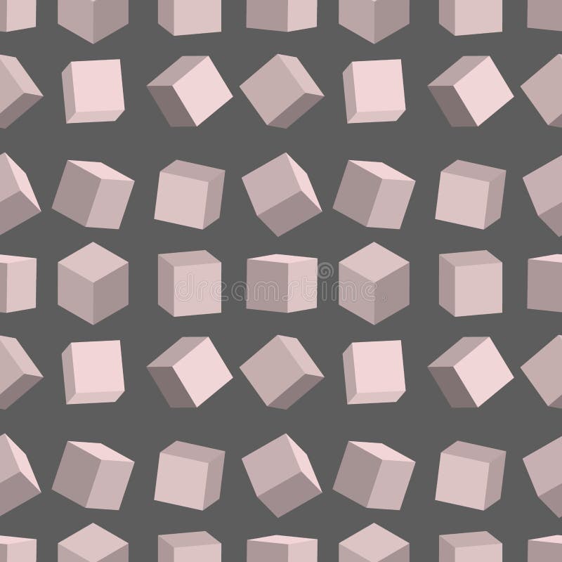 3D Cubes Vector Box Square Geometric Shape Isometric Block Illustration ...