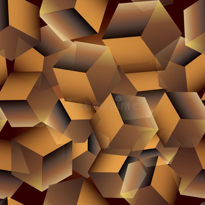 3d cubes seamless pattern. stock vector. Illustration of cube - 19793990