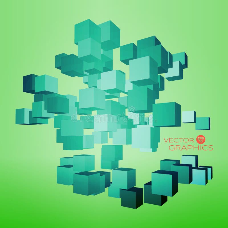 3d cubic design stock vector. Illustration of graphic - 90397685
