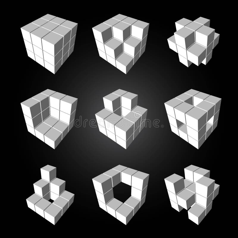 Cubics Pattern Stock Illustrations – 55 Cubics Pattern Stock ...