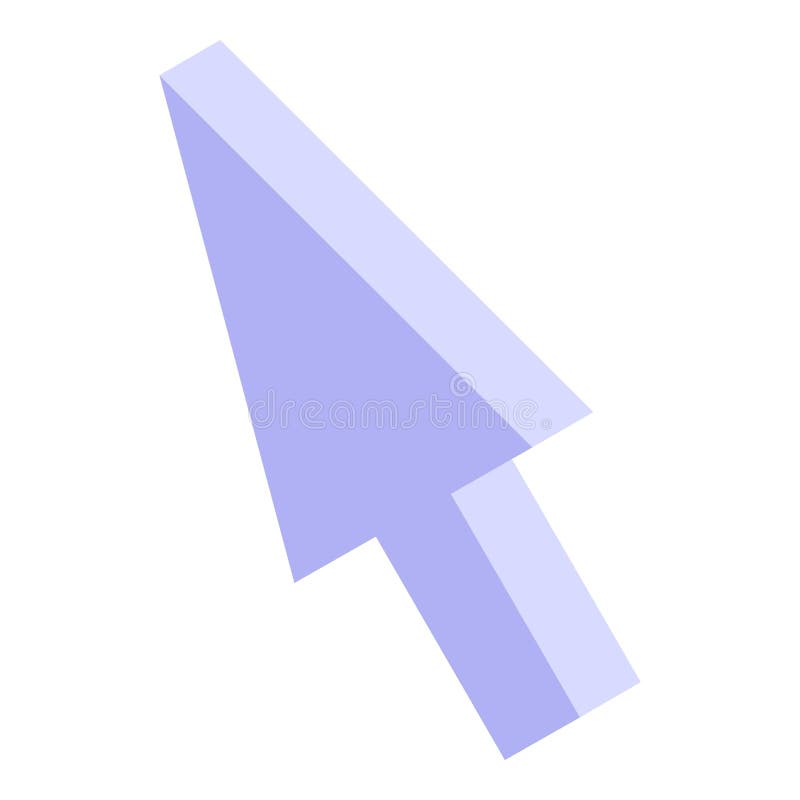 3d Cursor Apuntando a La Esquina Superior Derecha Ilustración del ...