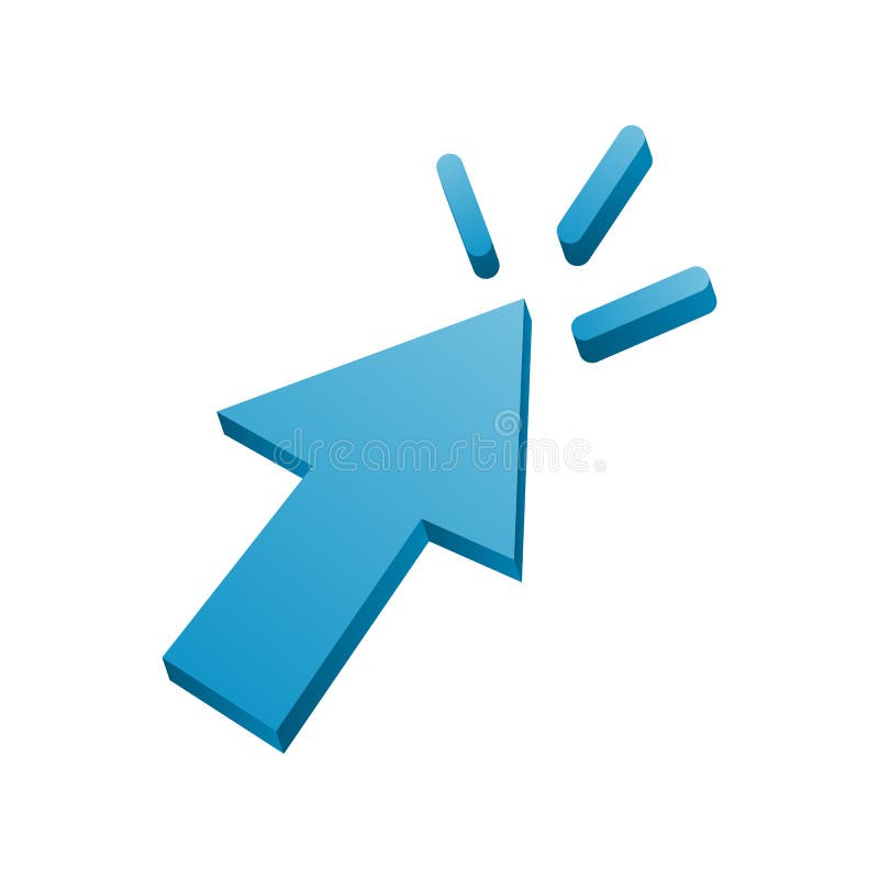 3d Cursor Icon Vector Illustration. Free Royalty Images. Stock Vector ...