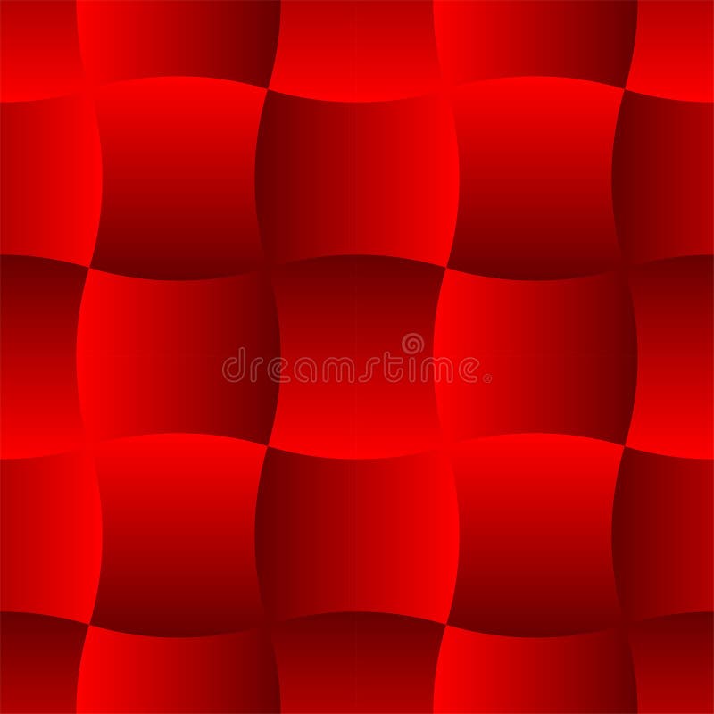3D Curve Tile Seamless Pattern Red_001 Stock Vector - Illustration of ...
