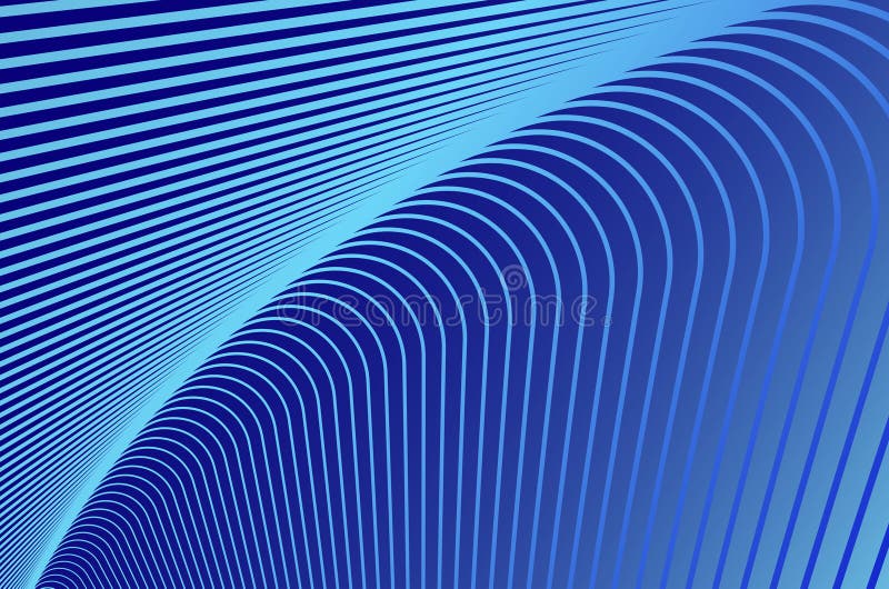 Curved Striped Line Perspective Speed Visualization Stock Illustrations ...