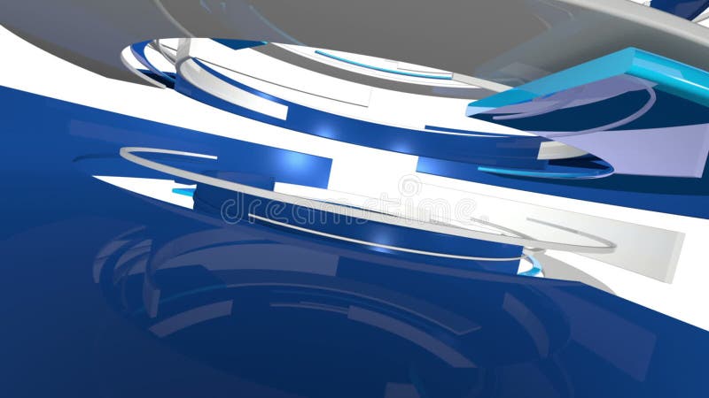 3D Curves Rotating Animation Stock Video - Video of loopable, design ...