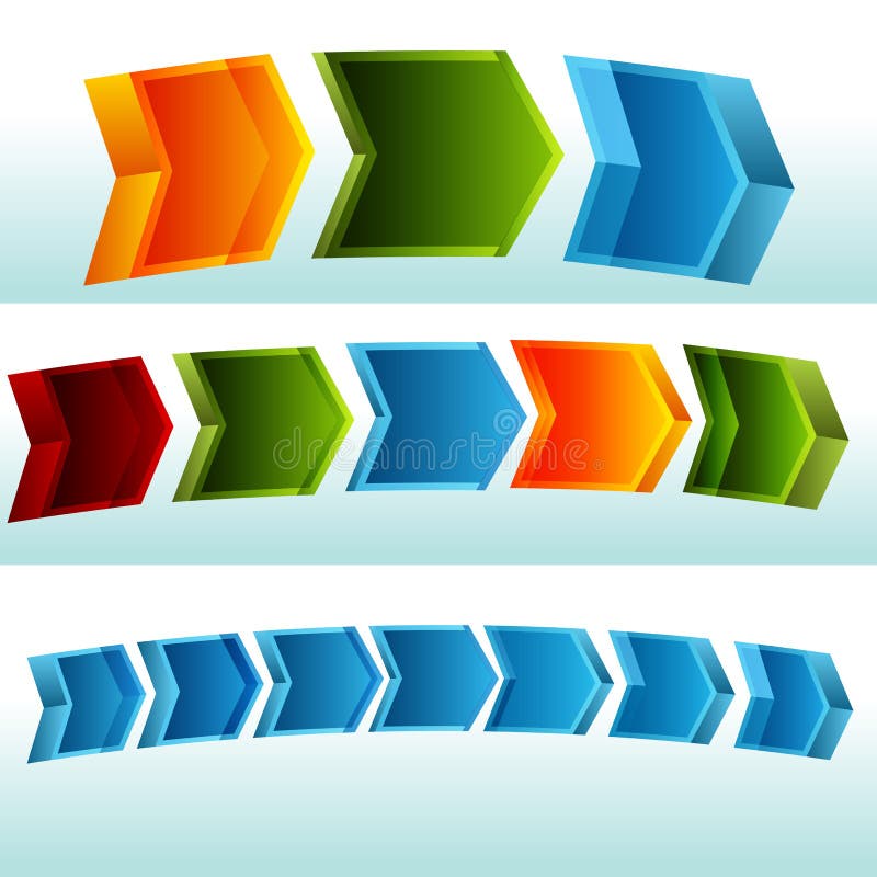 Process Arrow Chart stock vector. Illustration of financial - 14591996