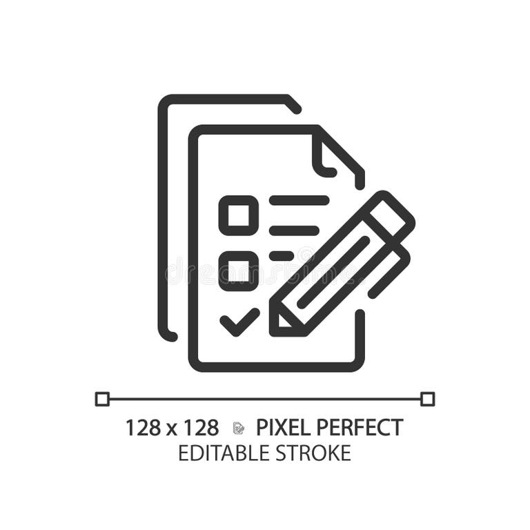 Perfect Editable Black Checklist Simple Icon Stock Illustrations – 167 ...