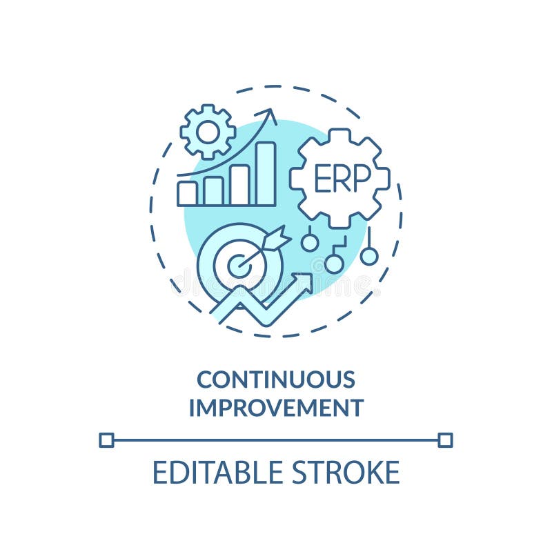 2D Customizable Continuous Improvement Blue Icon Concept Stock Vector ... 2D Customizable Continuous Improvement Blue Icon Concept Stock Vector ...