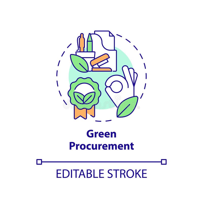 2D Customizable Procurement Thin Linear Icon Concept Stock Vector ...