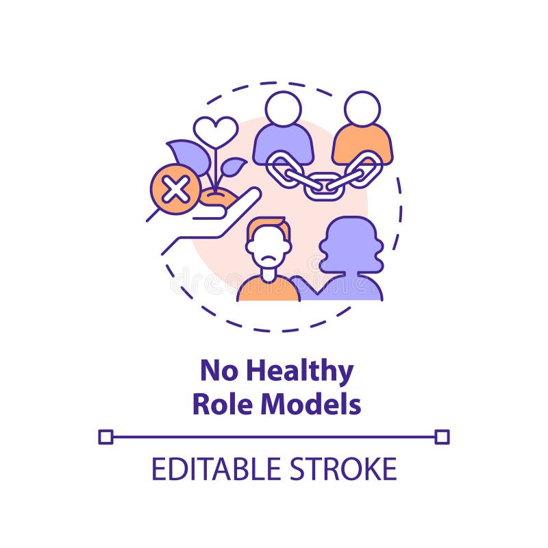 2D Customizable Line Icon No Healthy Role Models Concept Stock Vector ... 2D Customizable Line Icon No Healthy Role Models Concept Stock Vector ...