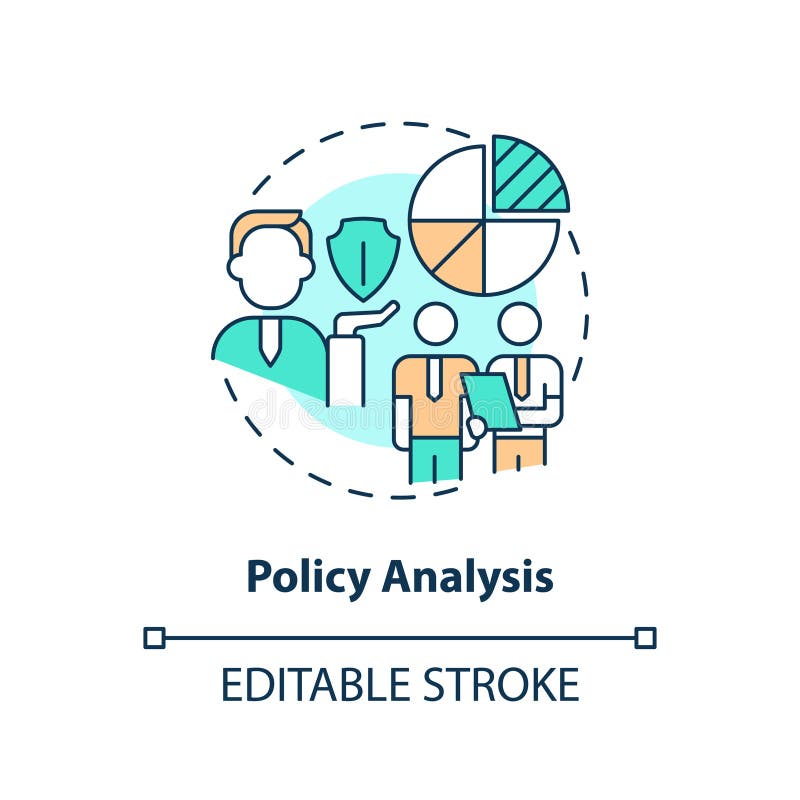 2D Customizable Policy Analysis Icon Concept Stock Vector ...