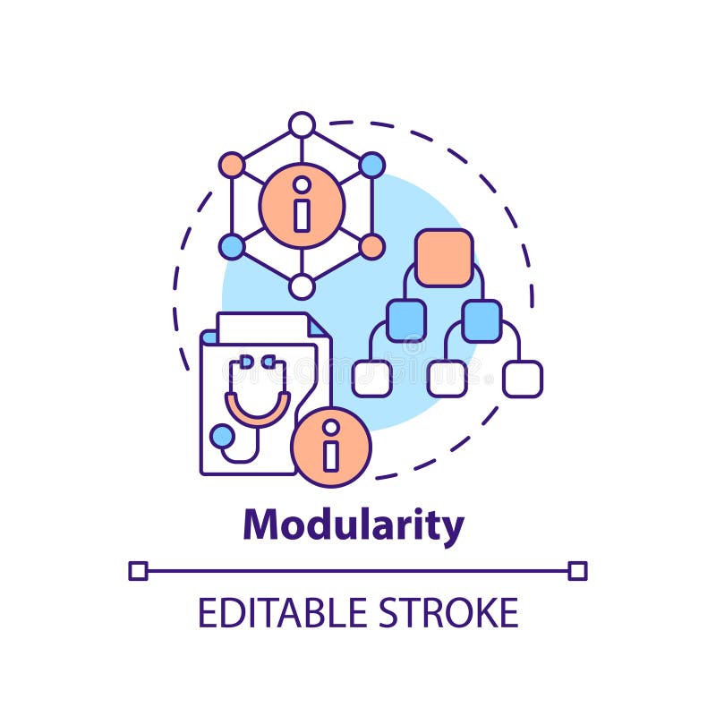 2D Customizable Thin Line Icon Modularity Concept Stock Vector ... 2D Customizable Thin Line Icon Modularity Concept Stock Vector ...