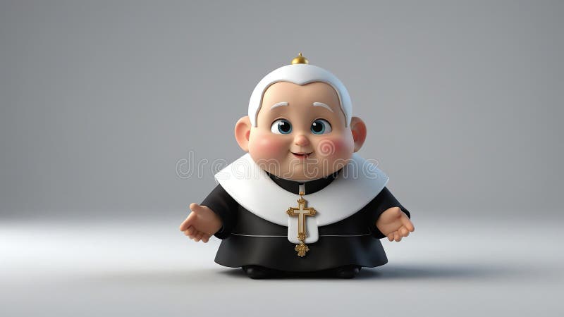 Priest Isolated Coloring Page for Kids Stock Vector - Illustration of ...