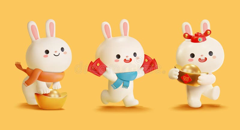 Cny Rabbit Stock Illustrations – 1,576 Cny Rabbit Stock Illustrations ...