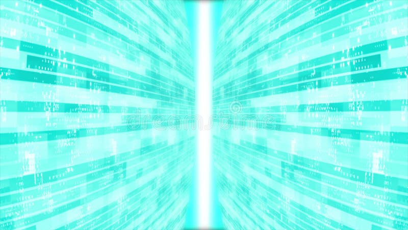 3D Cyan Striped Box Pattern Moving Technology 3d Cyberspace with Light ...
